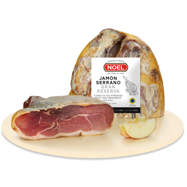 15-month Gran Reserva Serrano ham half pieces - NOEL USA