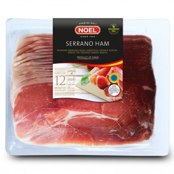 Sliced Serrano ham (40z & 80z) - NOEL USA